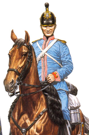 Model 1867 Sachsen (Saxon) Reiter Raupenhelm