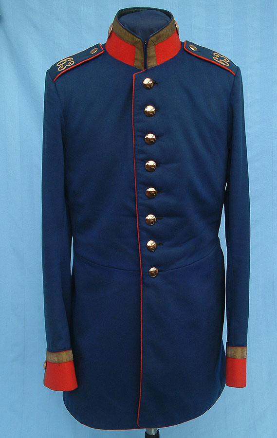 Eigentumsstück Waffenrock Sachsen (Saxon) Bezirks-Kommando Nr. 63